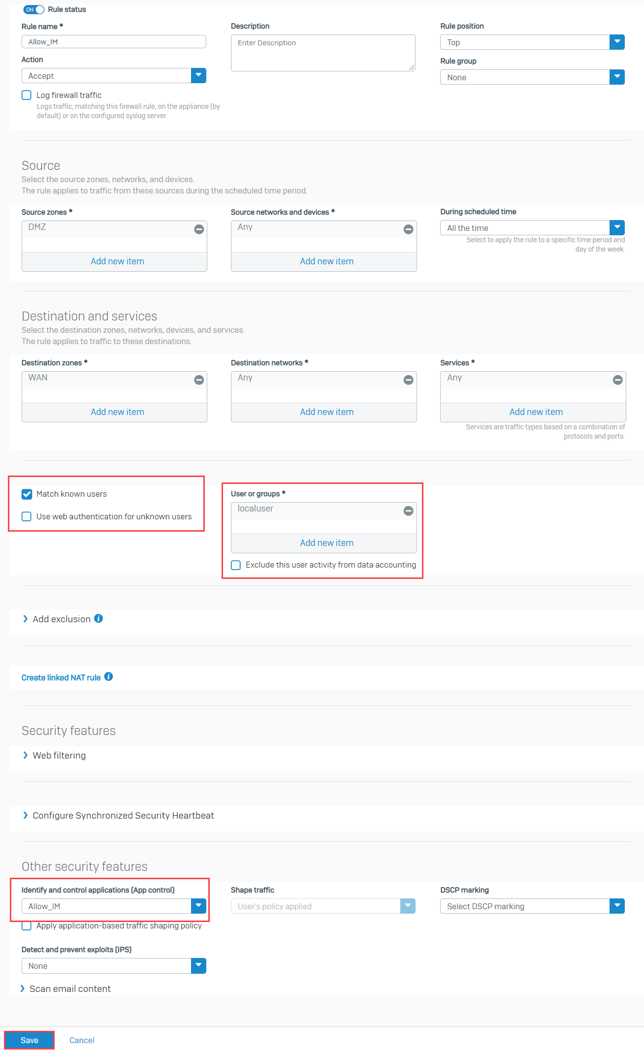 Sophos Firewall: Configure location-aware identity-based access control ...