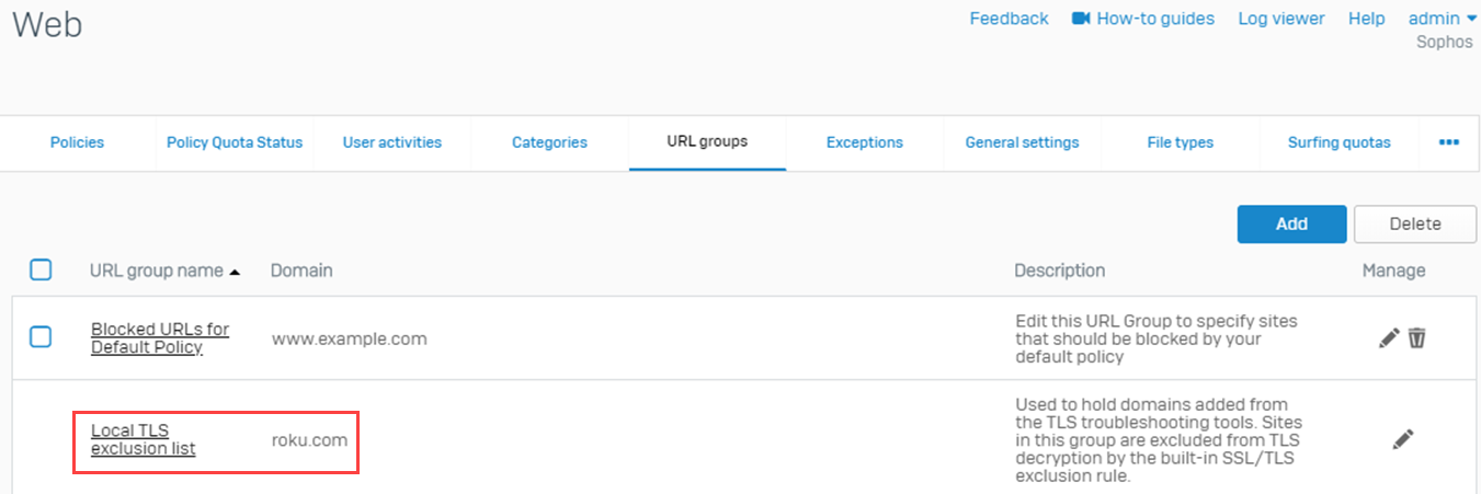 Sophos XG Firewall: Android applications are not working with SSL/TLS scanning