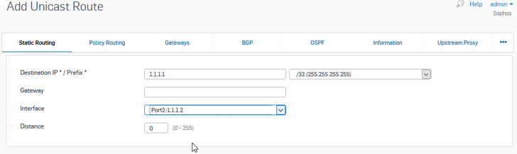 Sophos Firewall: Implement transparent subnet gateways using proxy ARP