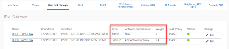 Sophos Firewall: Redundant internet connection using WAN link manager