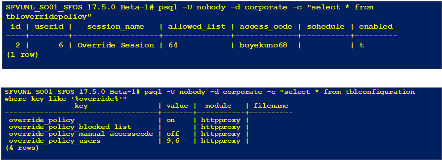Sophos Firewall: Configure web policy override