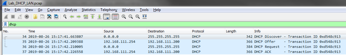 Sophos Firewall: Packet capture shows DHCP and DHCP relay traffic ...