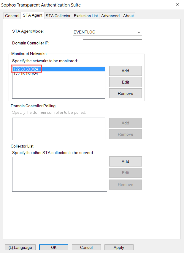 Sophos UTM: Configure STAS over MPLS