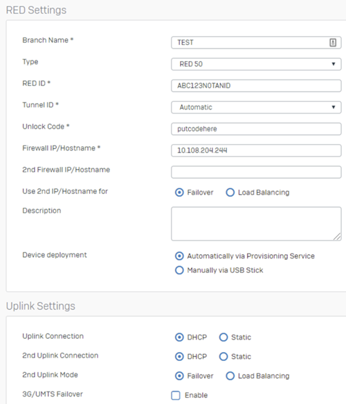 Sophos Firewall: Configure a RED 50 or RED 60 with VLANs