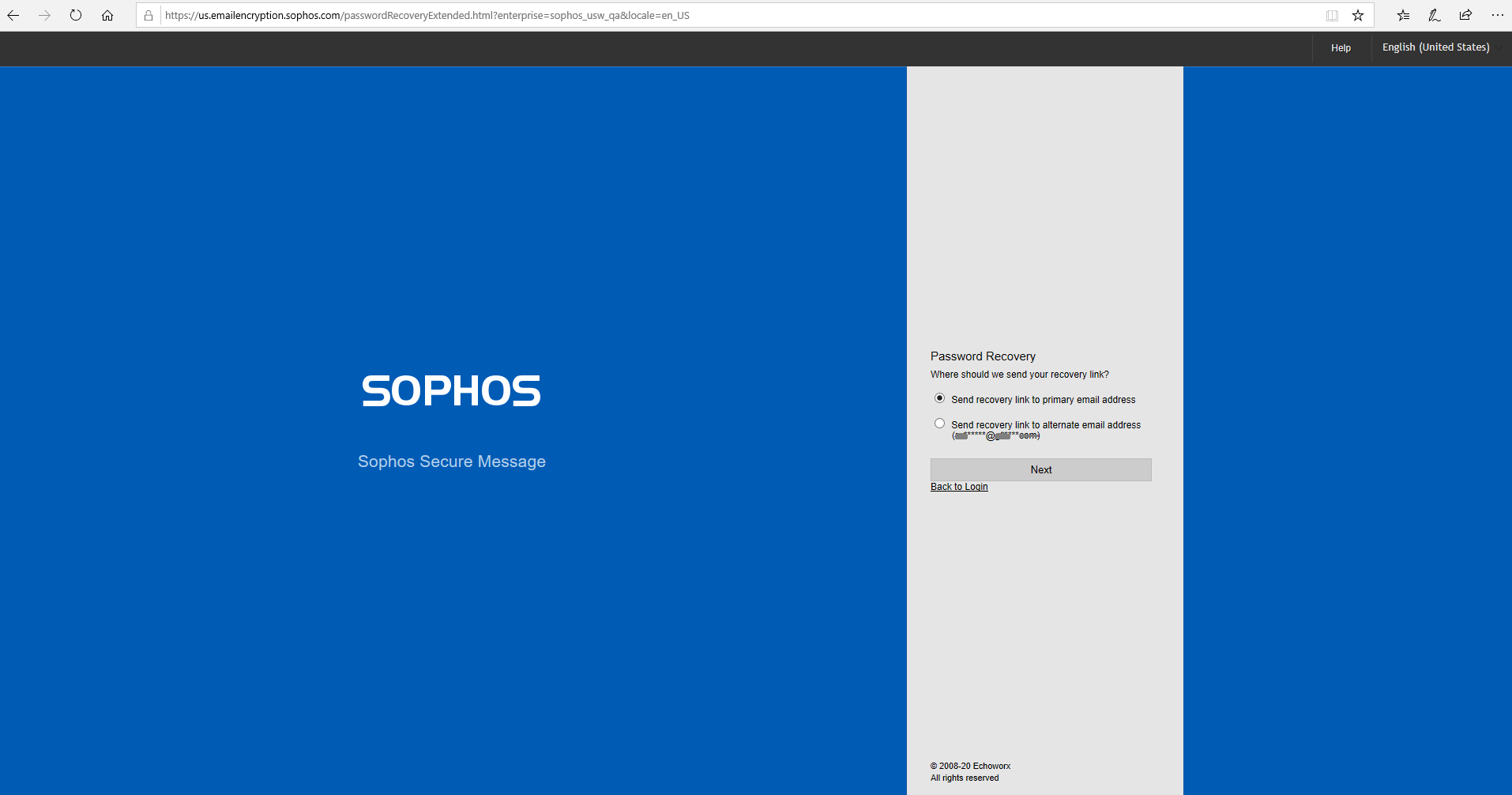 Sophos Central Email Advanced: Password recovery enhancements for ...