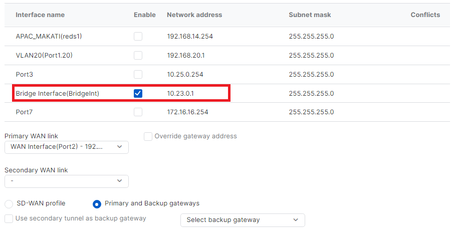 Sophos Central: SD-WAN behavior in a connection group