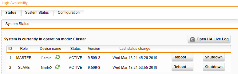 Sophos UTM: Set up High Availability in Hot-Standby (Active-Passive) or Cluster (Active-Active) mode