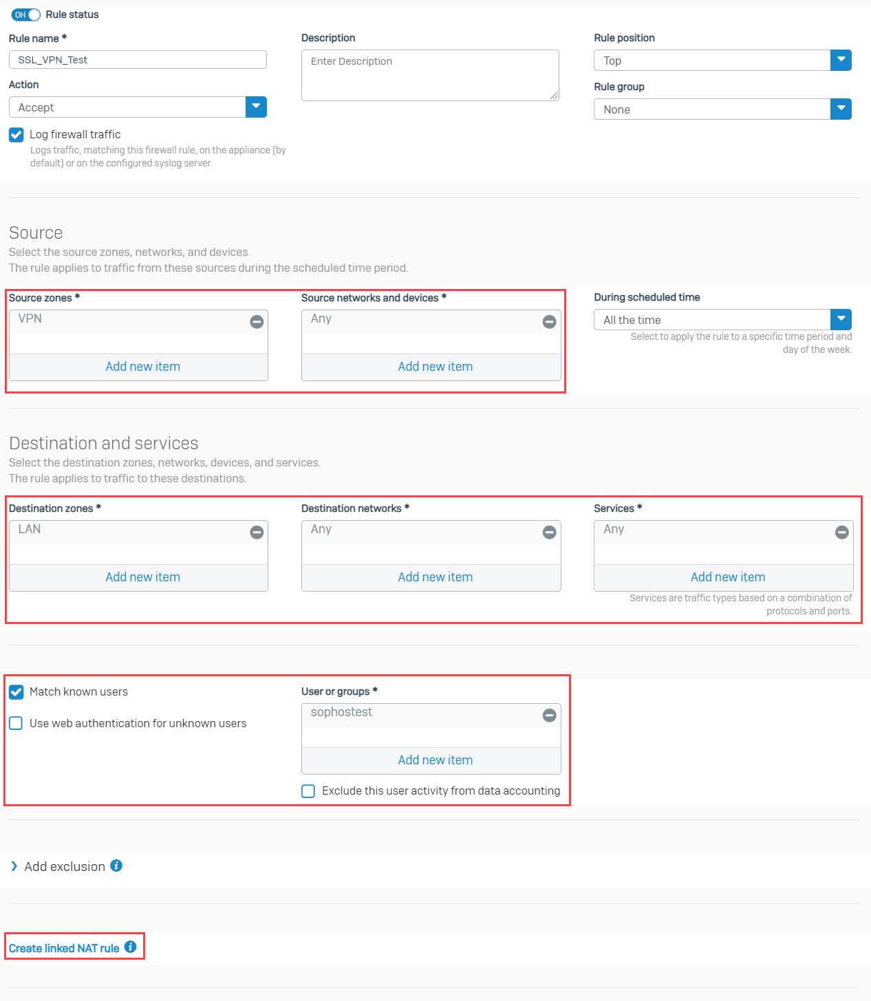 Sophos Firewall: Assign a specific IP to an end user connected via SSL VPN connection