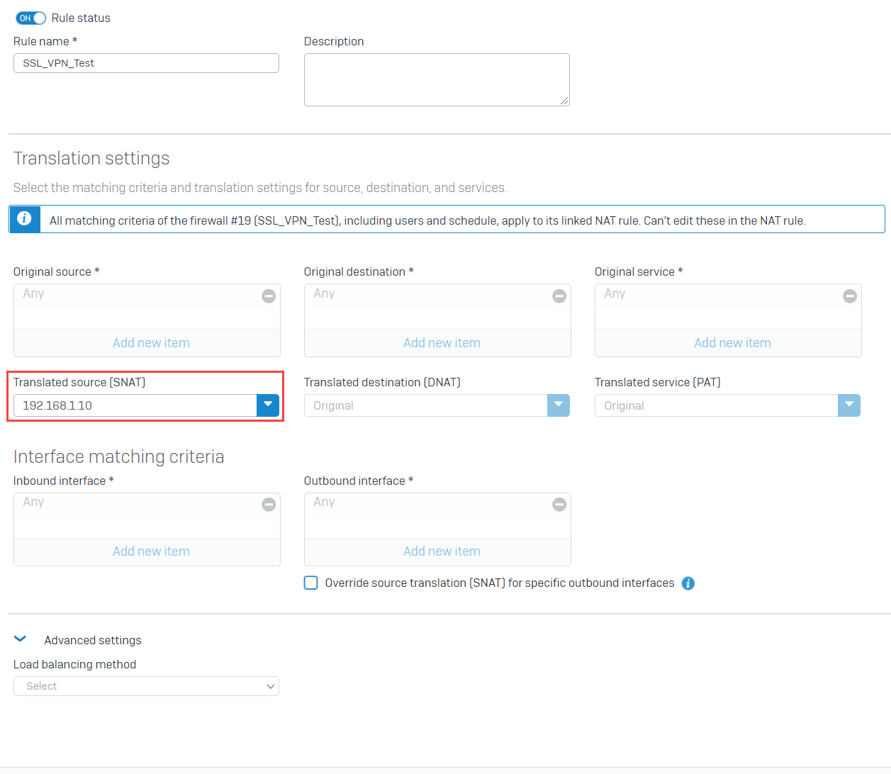 Sophos Firewall: Assign a specific IP to an end user connected via SSL VPN connection