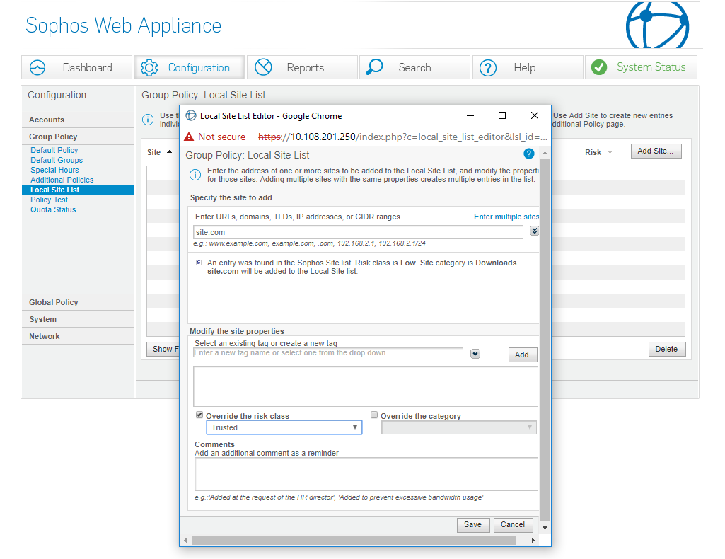 Sophos Firewall: Detection of OpenPGP/GPG as encrypted