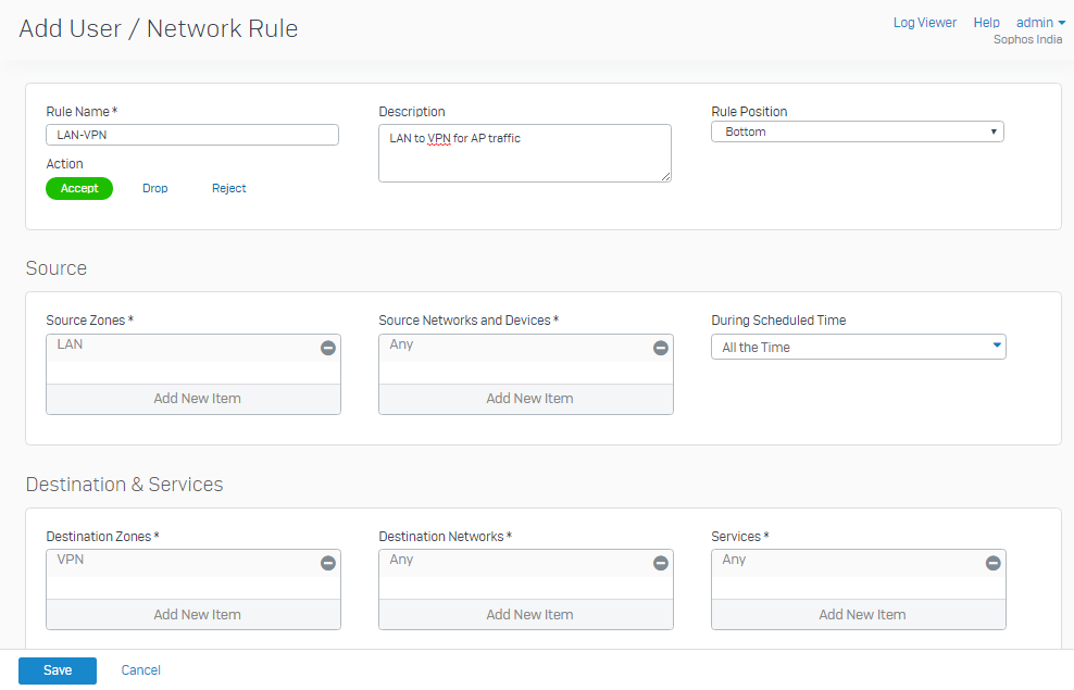 Sophos Firewall: Deploy and manage access point over IPsec tunnel from head office
