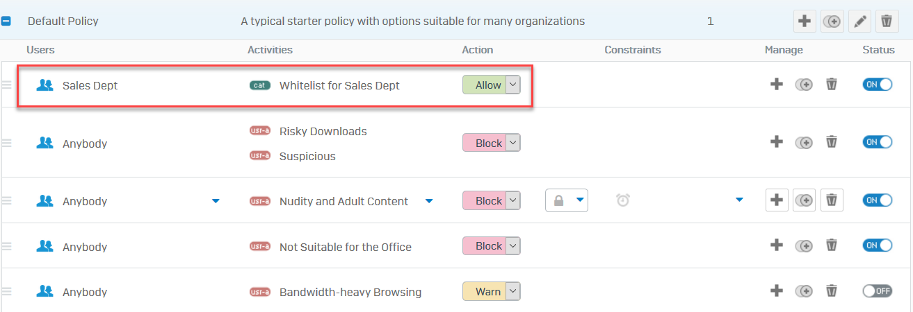 Sophos Firewall: Allow/block websites using custom categories and/or ...