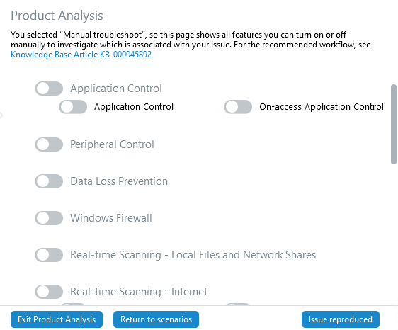 Sophos Endpoint Self Help: Product Analysis (For devices on Core Agent ...