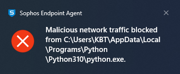 Sophos Endpoint IPS: Script for testing