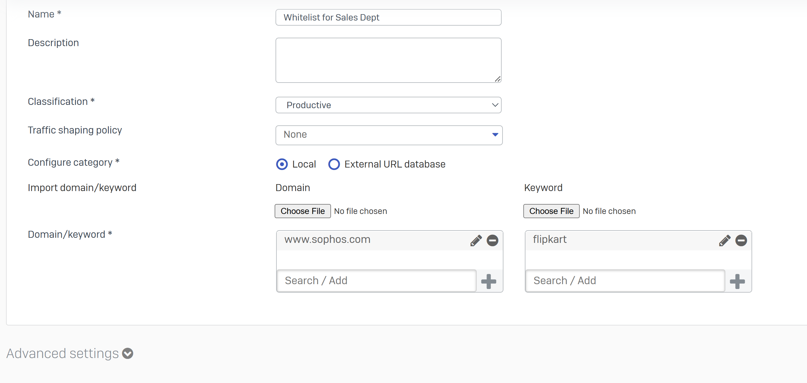 Sophos Firewall: Allow/block websites using custom categories and/or ...