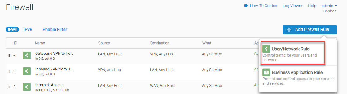 Sophos Firewall: Bridge wireless traffic from an external Sophos access point to VLAN