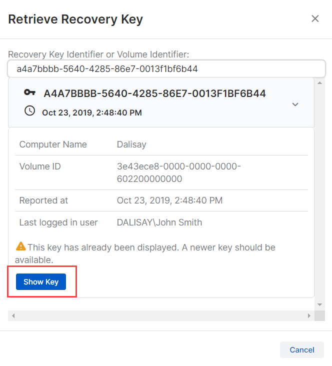 Sophos Central Device Encryption: Retrieve recovery keys