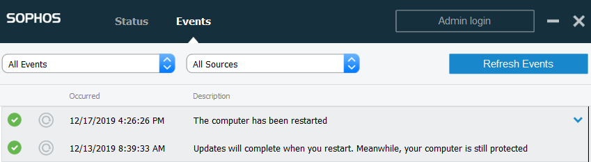 Sophos Endpoint: Sophos AutoUpdate Service is missing