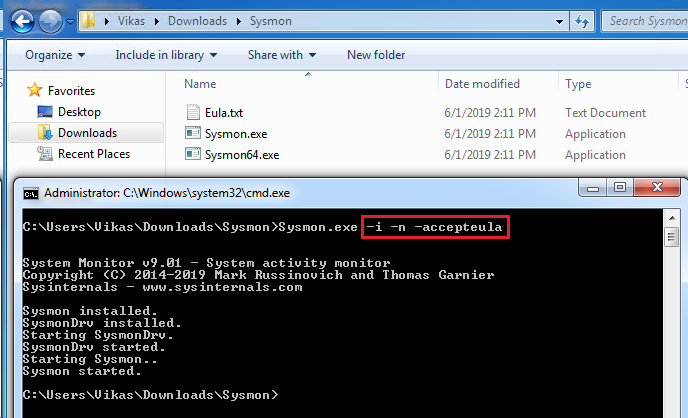 Install and use Sysmon for malware investigation