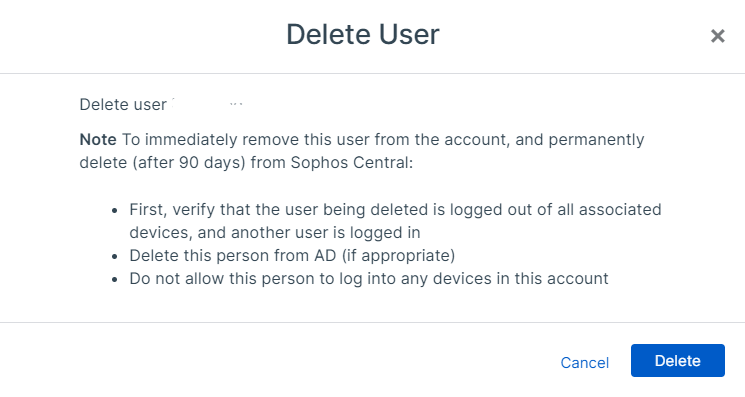 Sophos Central Admin: Delete your Sophos Central account and data ...